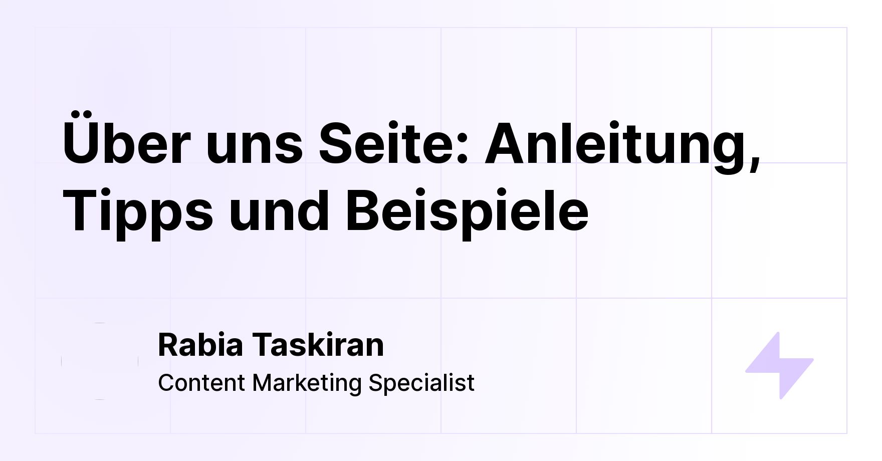 Über uns Seite: Anleitung, Tipps und Beispiele - ikas